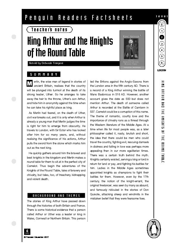 Level 2: King Arthur and the Knights of the Round Table Book and MP3 ...