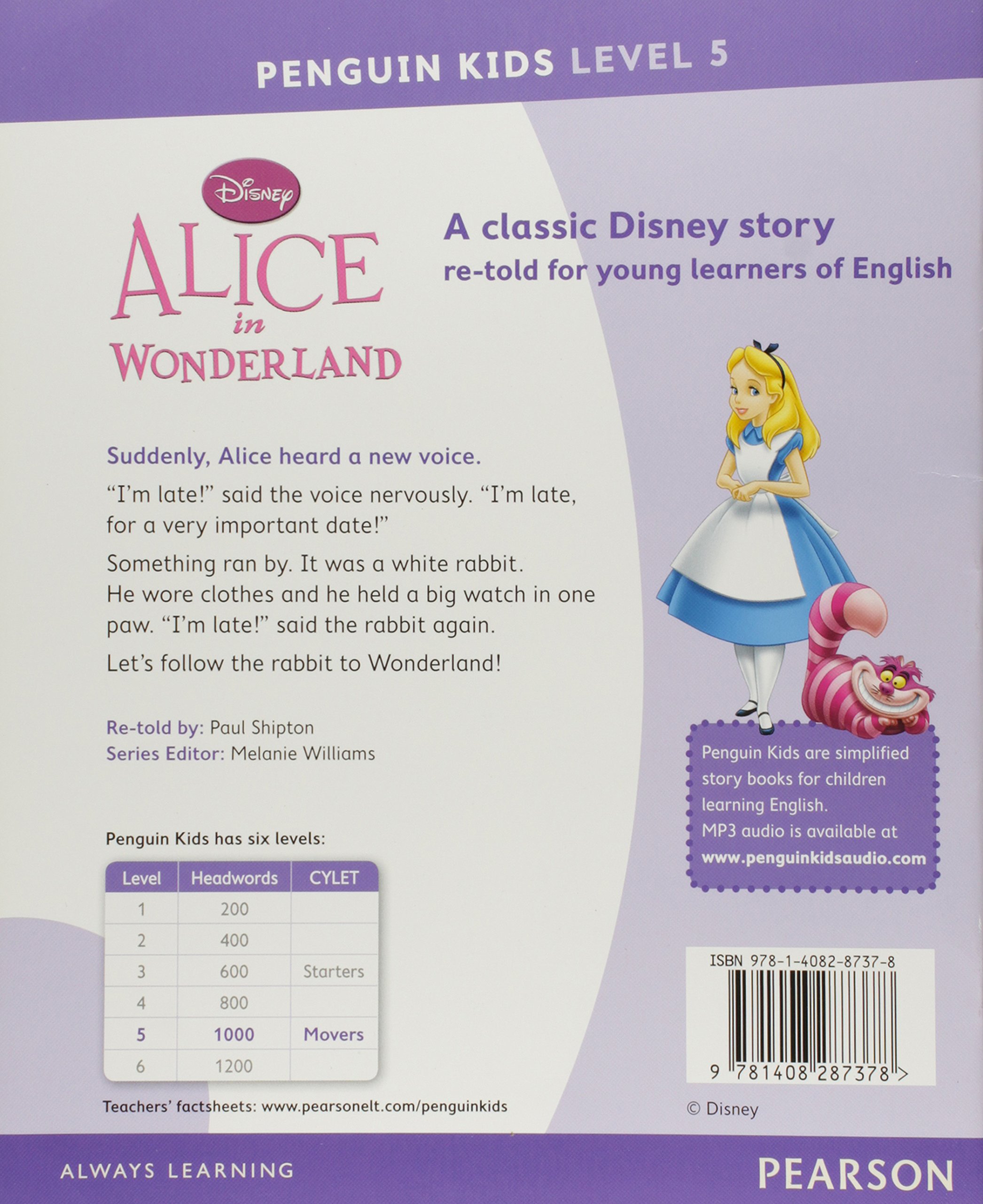 Level 5: Disney Alice In Wonderland (Pearson English Kids Readers ...