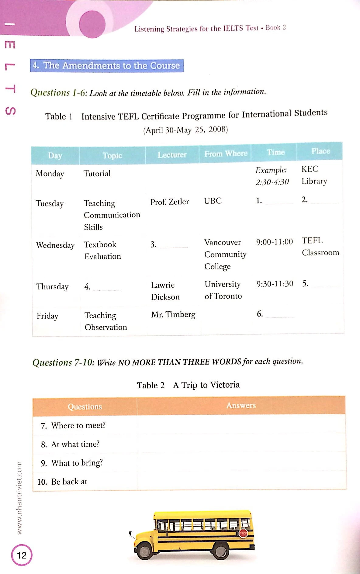 Bộ Listening Strategies For The IELTS Test - Book 2 PDF - Tờ Khai Y Tế