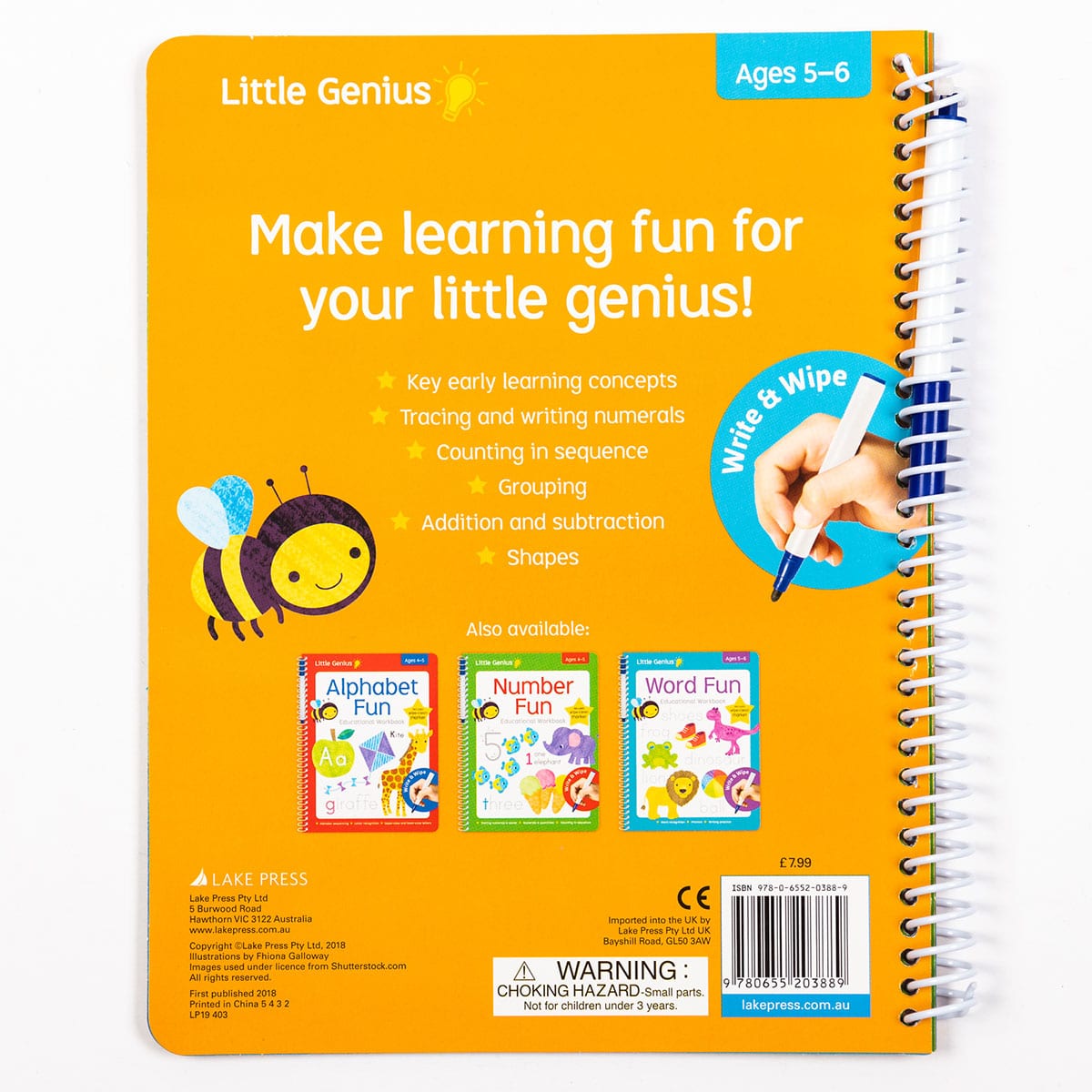Little Genius Write & Wipe Maths Fun