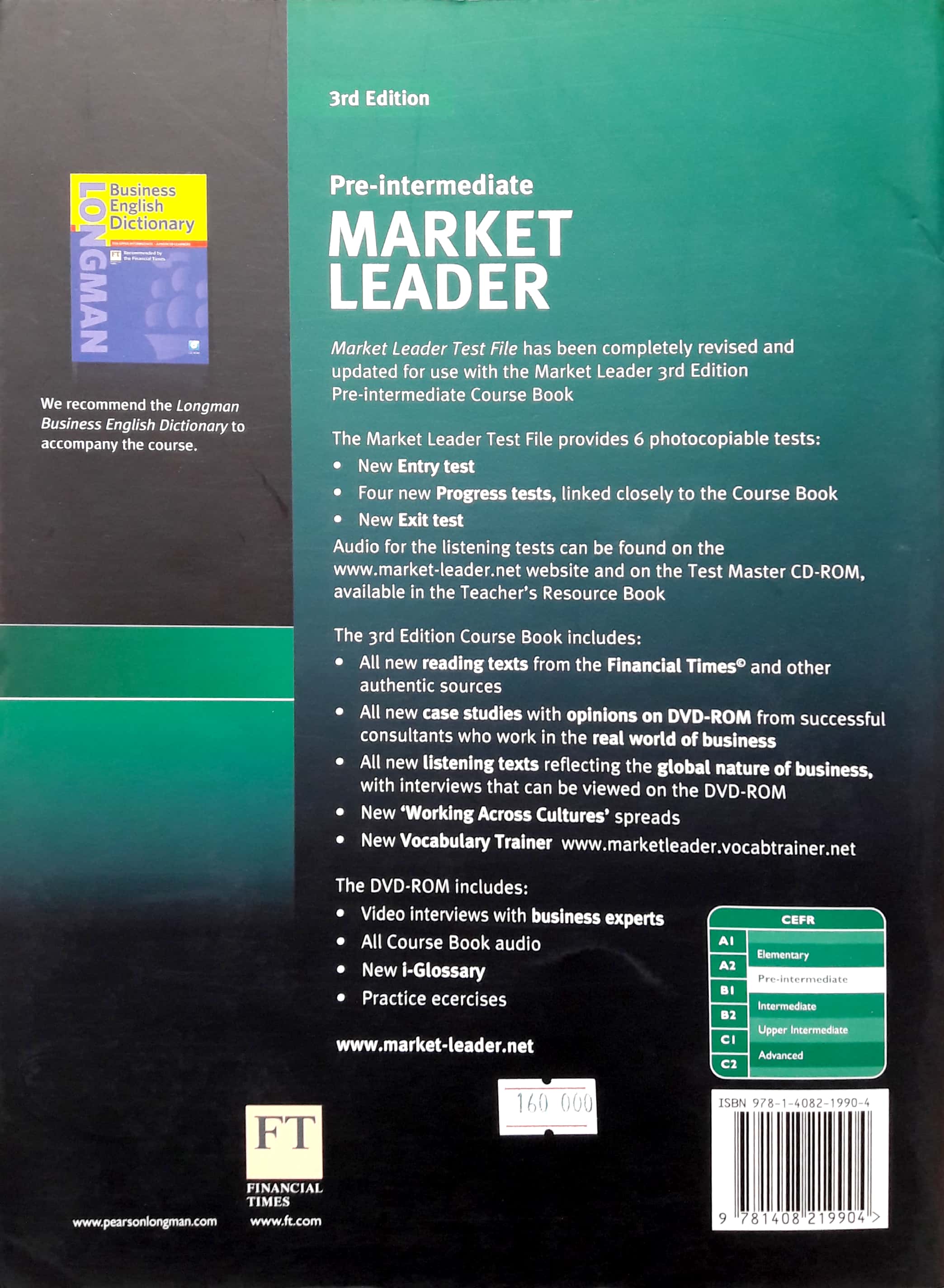Market Leader 3Rd Edition Pre-Intermediate Test File - FAHASA.COM