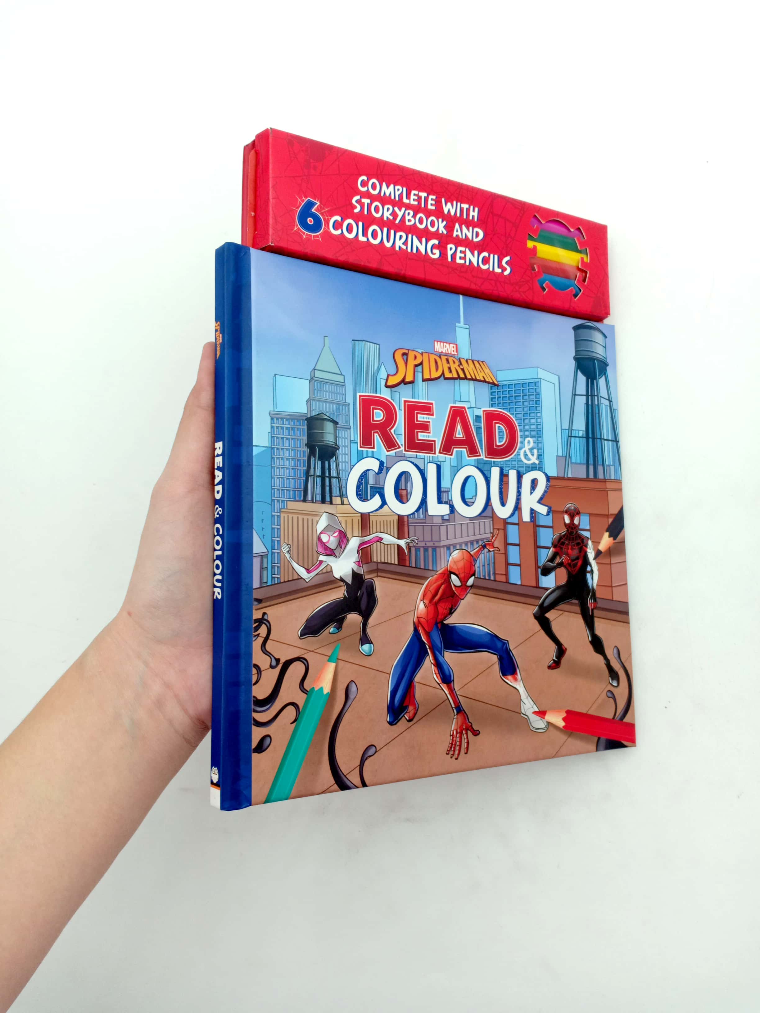 Marvel Spider-Man: Read & Colour - FAHASA.COM