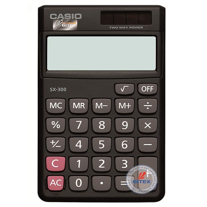 Máy Tính Văn Phòng Casio SX300 - W-DP - FAHASA.COM