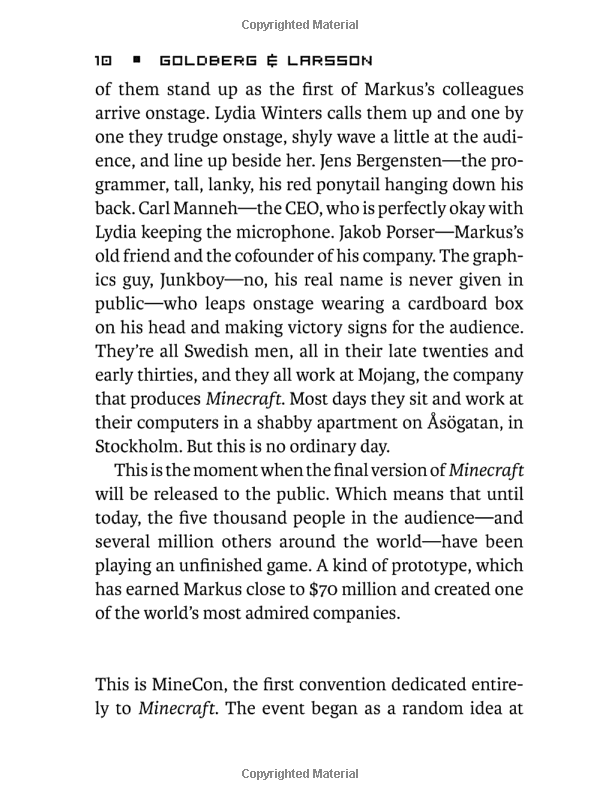 Minecraft : The Unlikely Tale of Markus 'Notch' Persson and the Game ...