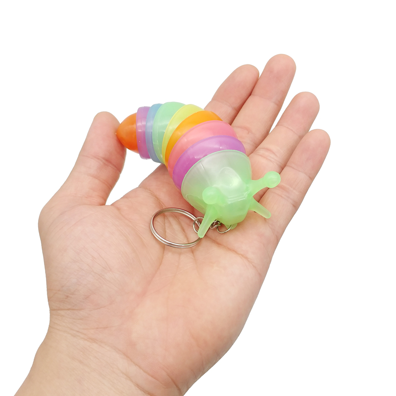 Móc Khóa Con Sâu Nhiều Màu Có Đèn - Kude Kude BB025 - FAHASA.COM