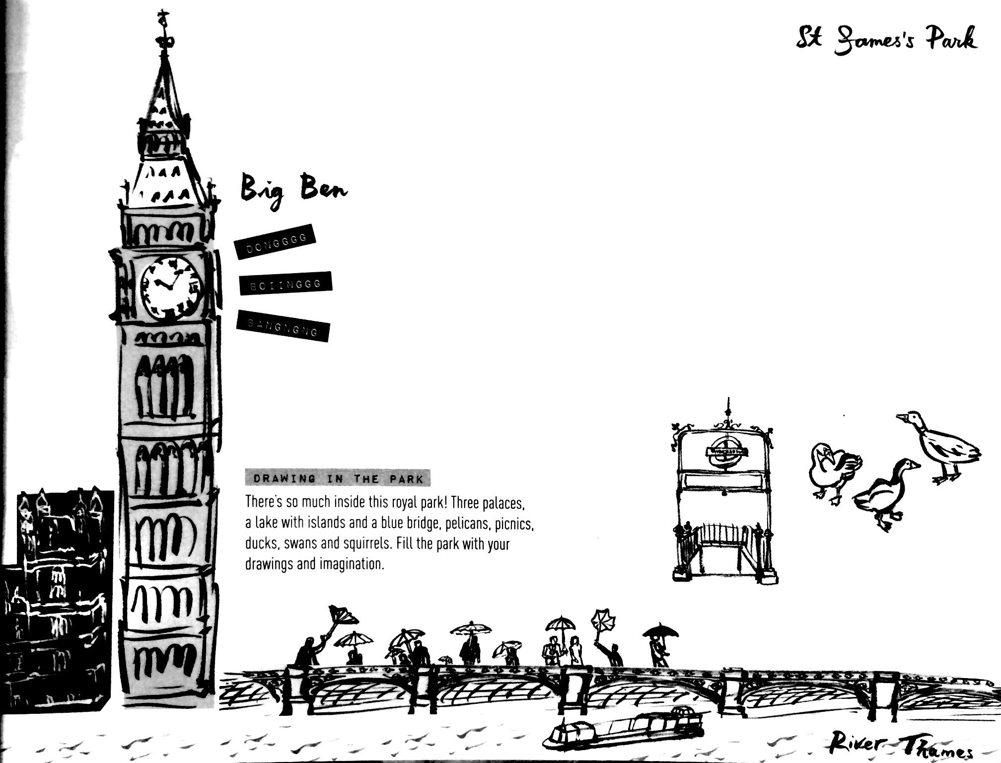 My London: Colour, Draw, Explore (Colouring Books) - FAHASA.COM