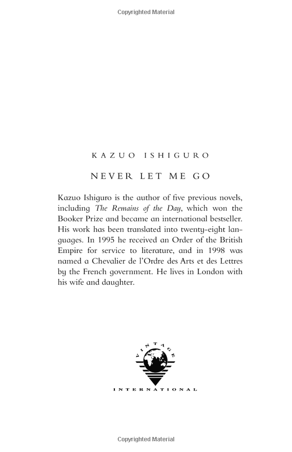 Never Let Me Go - FAHASA.COM