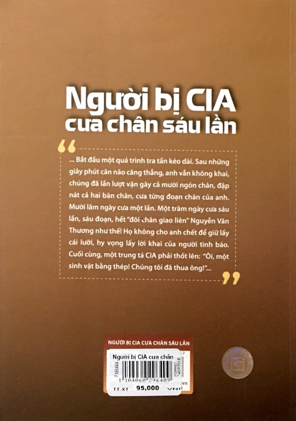 Sách Người Bị CIA Cưa Chân Sáu Lần (Tái Bản 2018) - FAHASA.COM