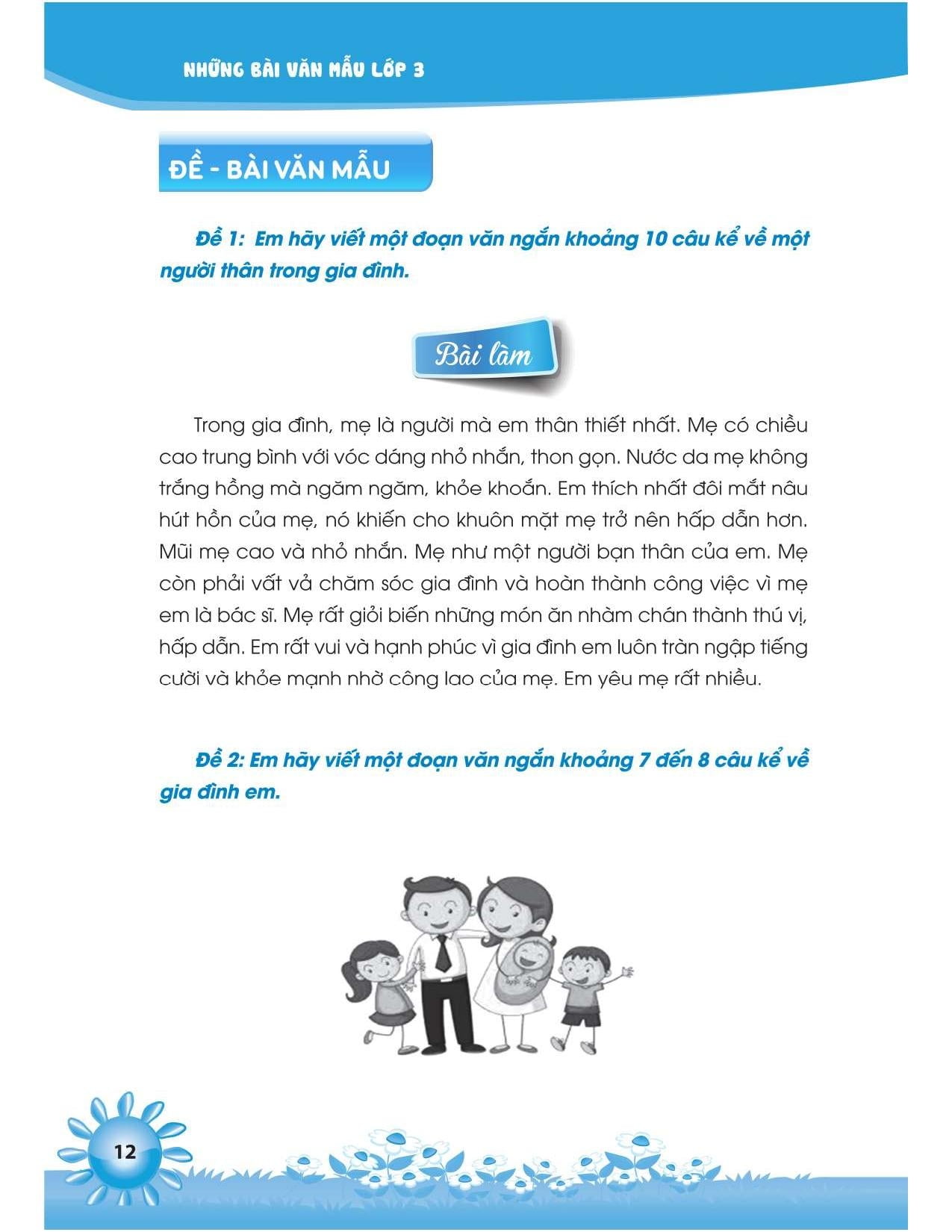 Sách Những Bài Văn Mẫu Lớp 3 - FAHASA.COM