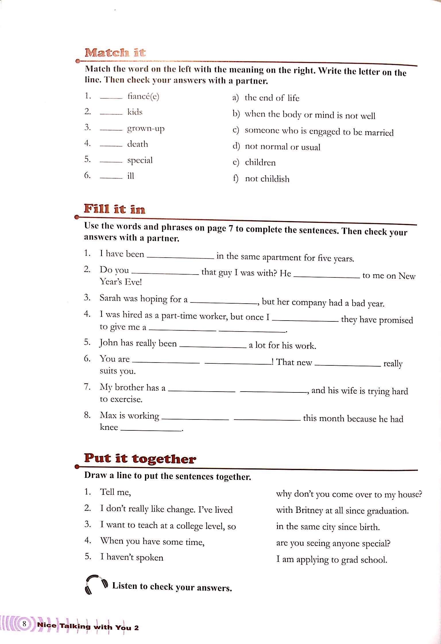 Nice Talking With You Level 2 Student's Book - FAHASA.COM