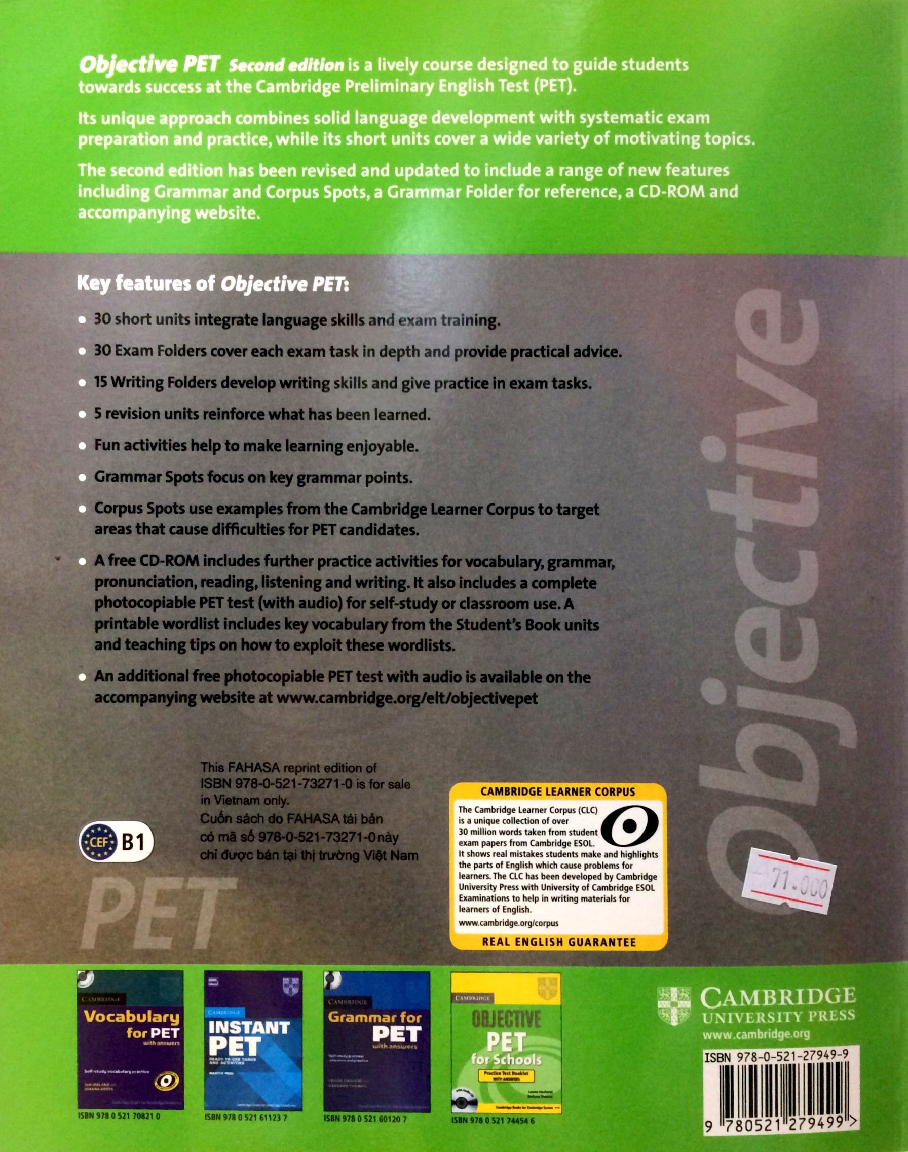 Objective PET Workbook - FAHASA.COM