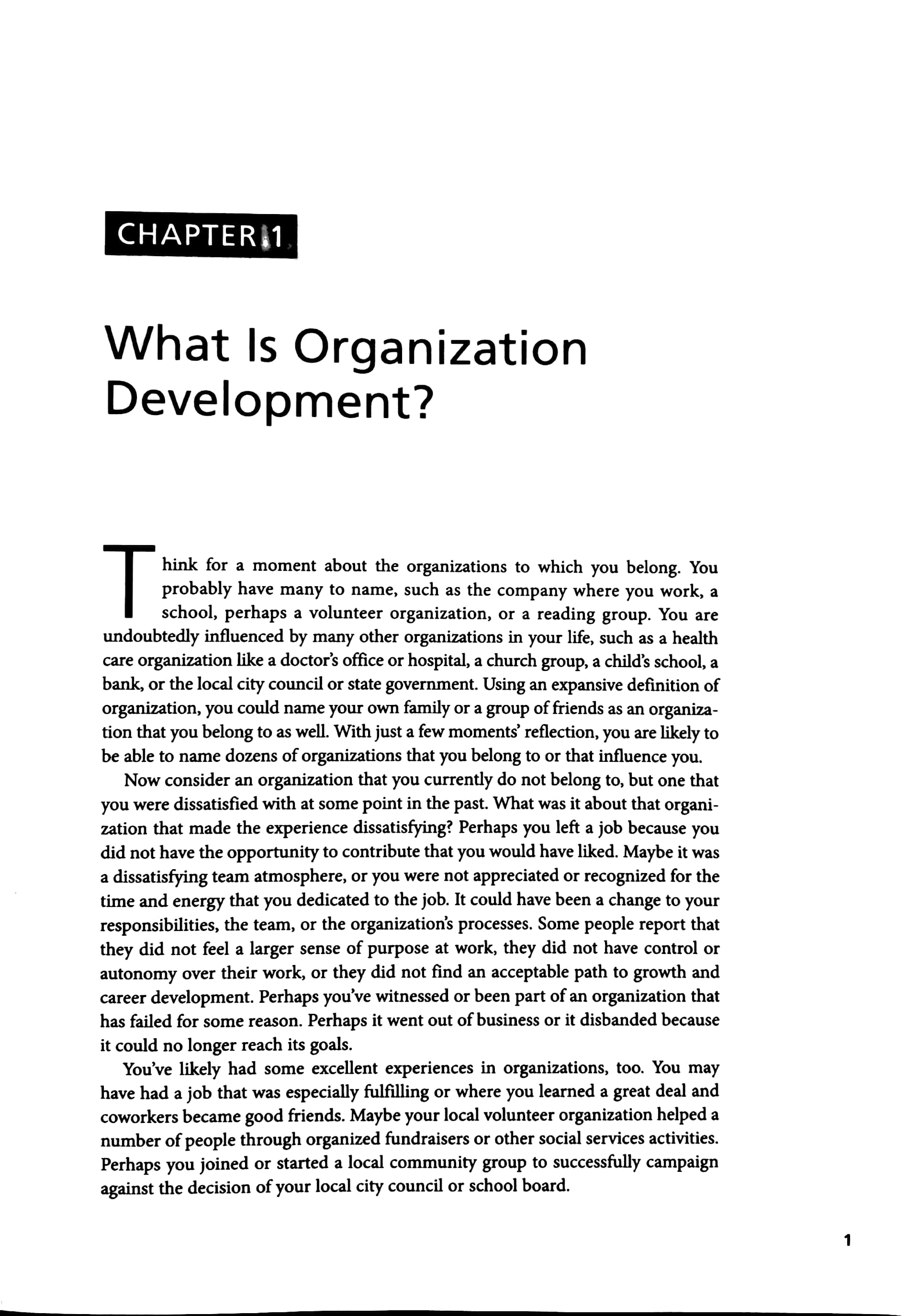 Organization Development: The Process of Leading Organizational Change ...