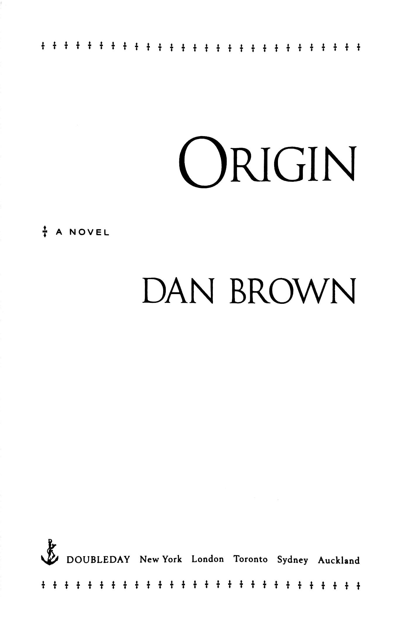 Origin: A Novel - US Edition (Hardcover)