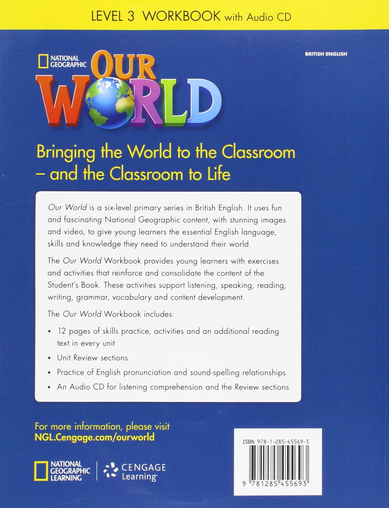 Our World British English Level 3: Workbook With Audio CD - FAHASA.COM