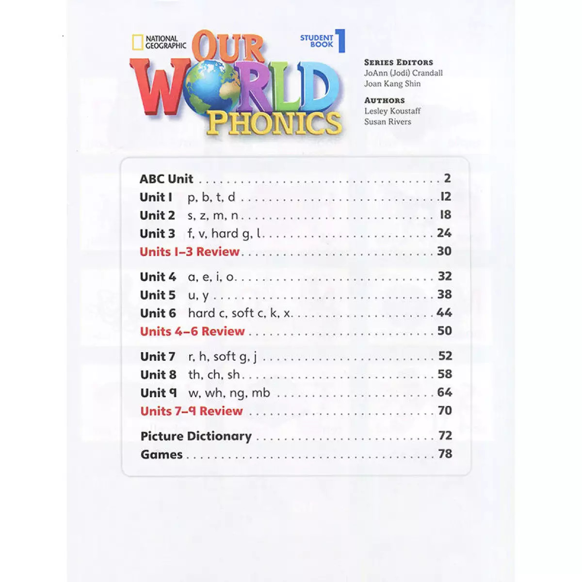 OUR WORLD AME PHONICS 1 STUDENT BOOK & AUDIO CD