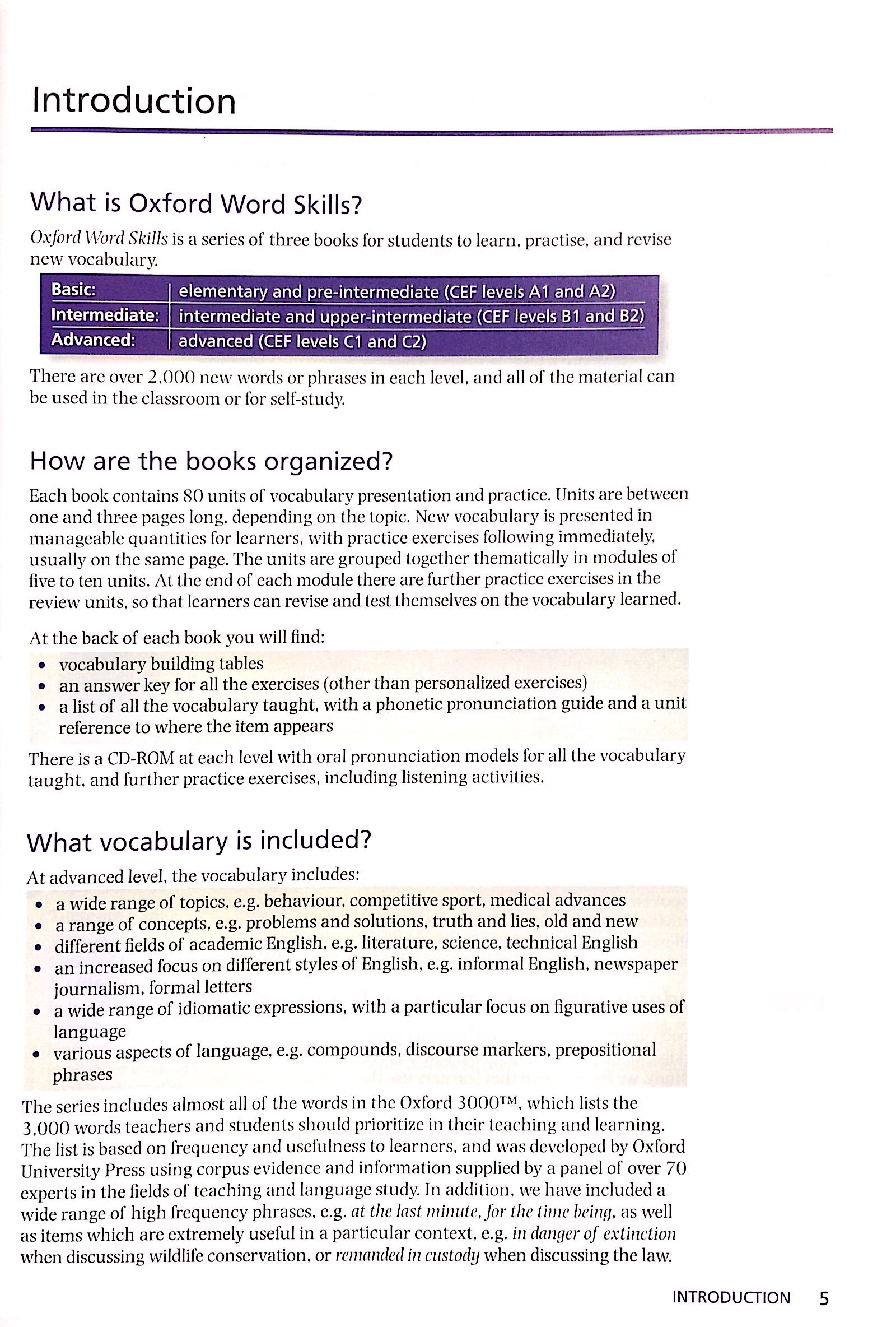 Oxford Word Skills Advanced Student’s Book and CD-ROM Pack