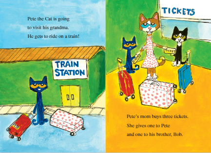 Pete the cat's train trip