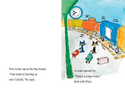 Pete the cat's train trip