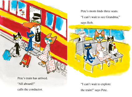 Pete the cat's train trip