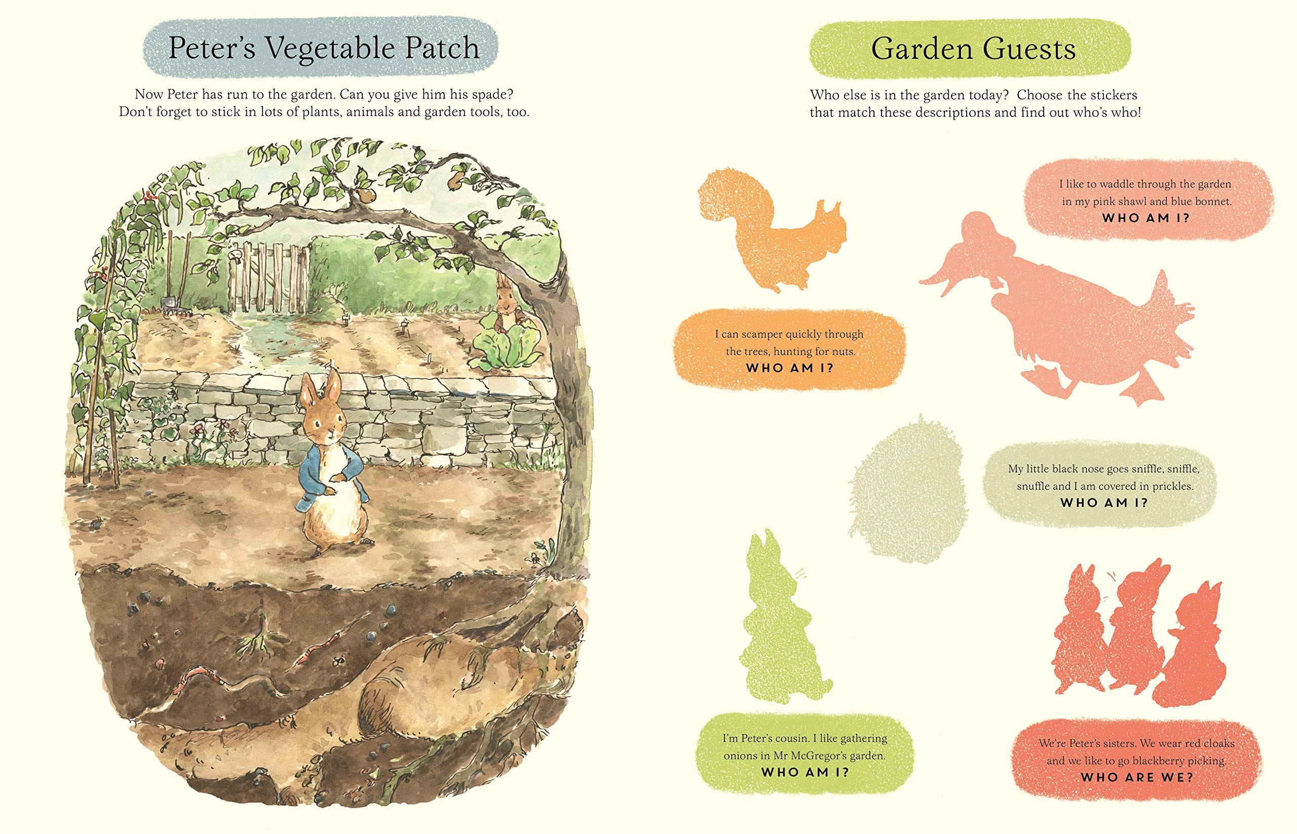 Peter Rabbit Hop, Skip, Stick Sticker Activity