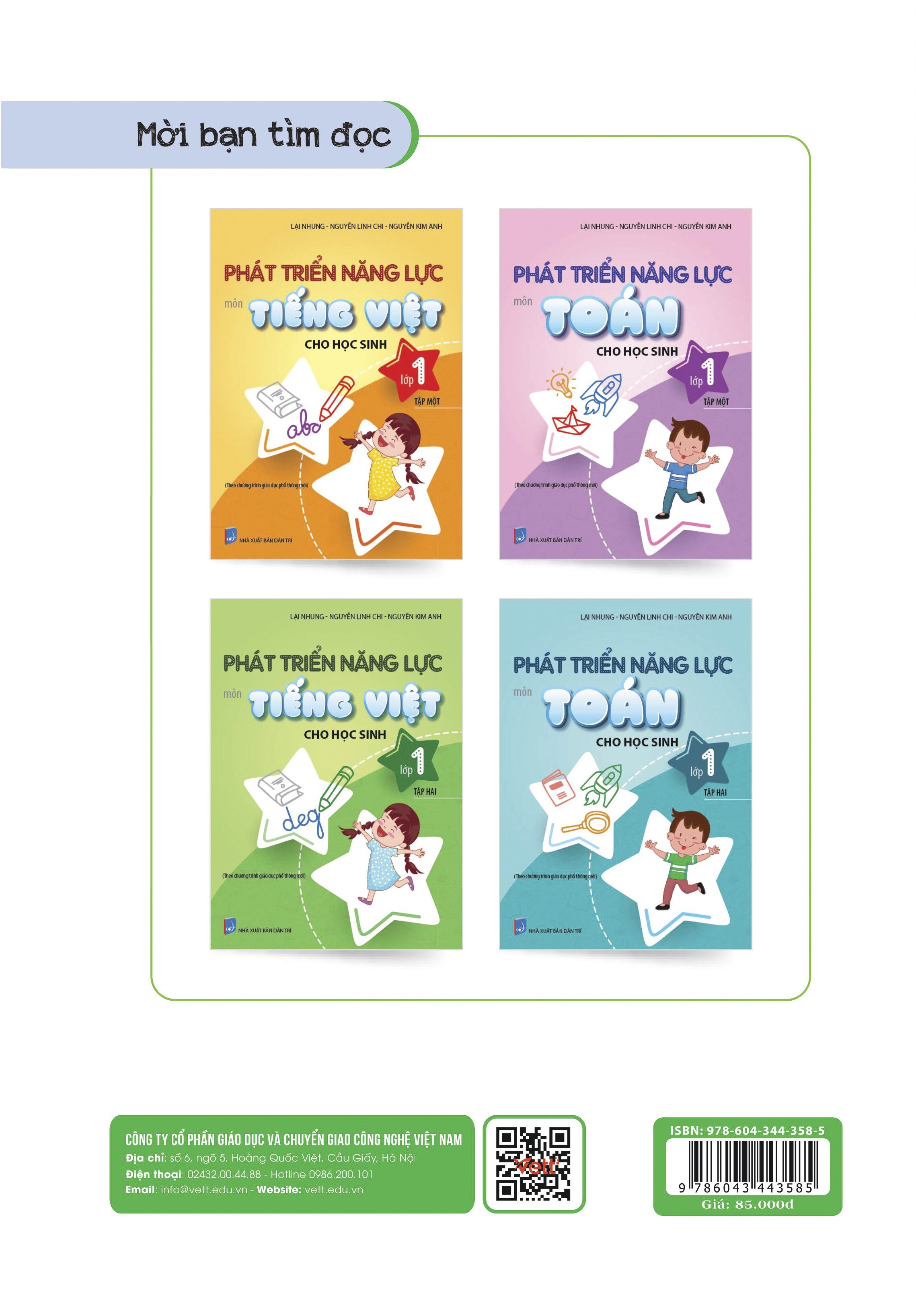 Sách Phát Triển Tư Duy Môn Toán Cho Học Sinh Lớp 1 - FAHASA.COM