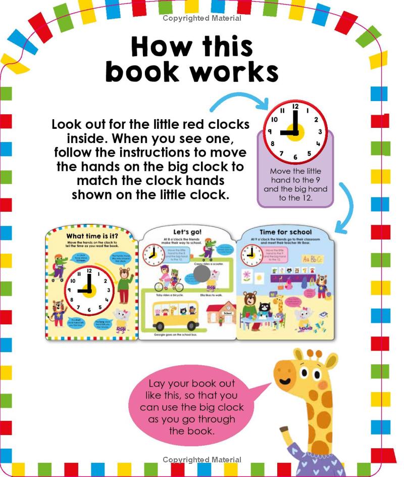 Priddy Learning: My First Clock Book: An Introduction To Telling Time ...