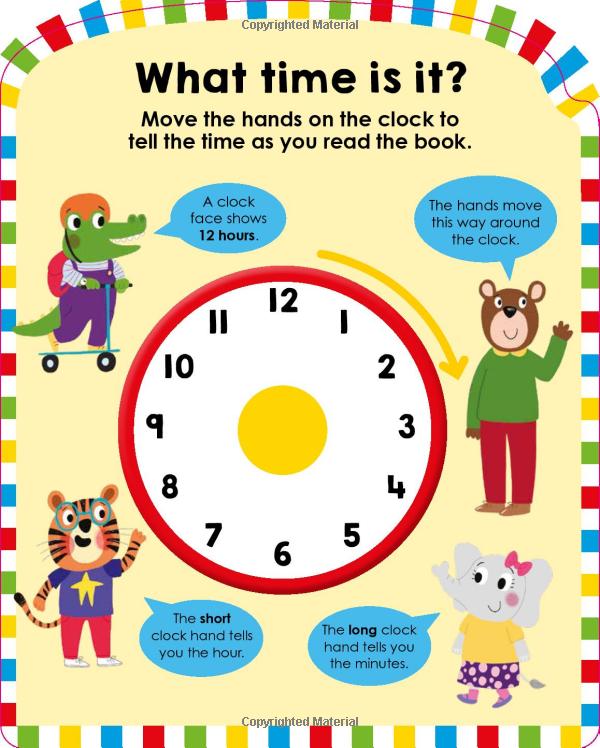 Priddy Learning: My First Clock Book: An Introduction To Telling Time ...