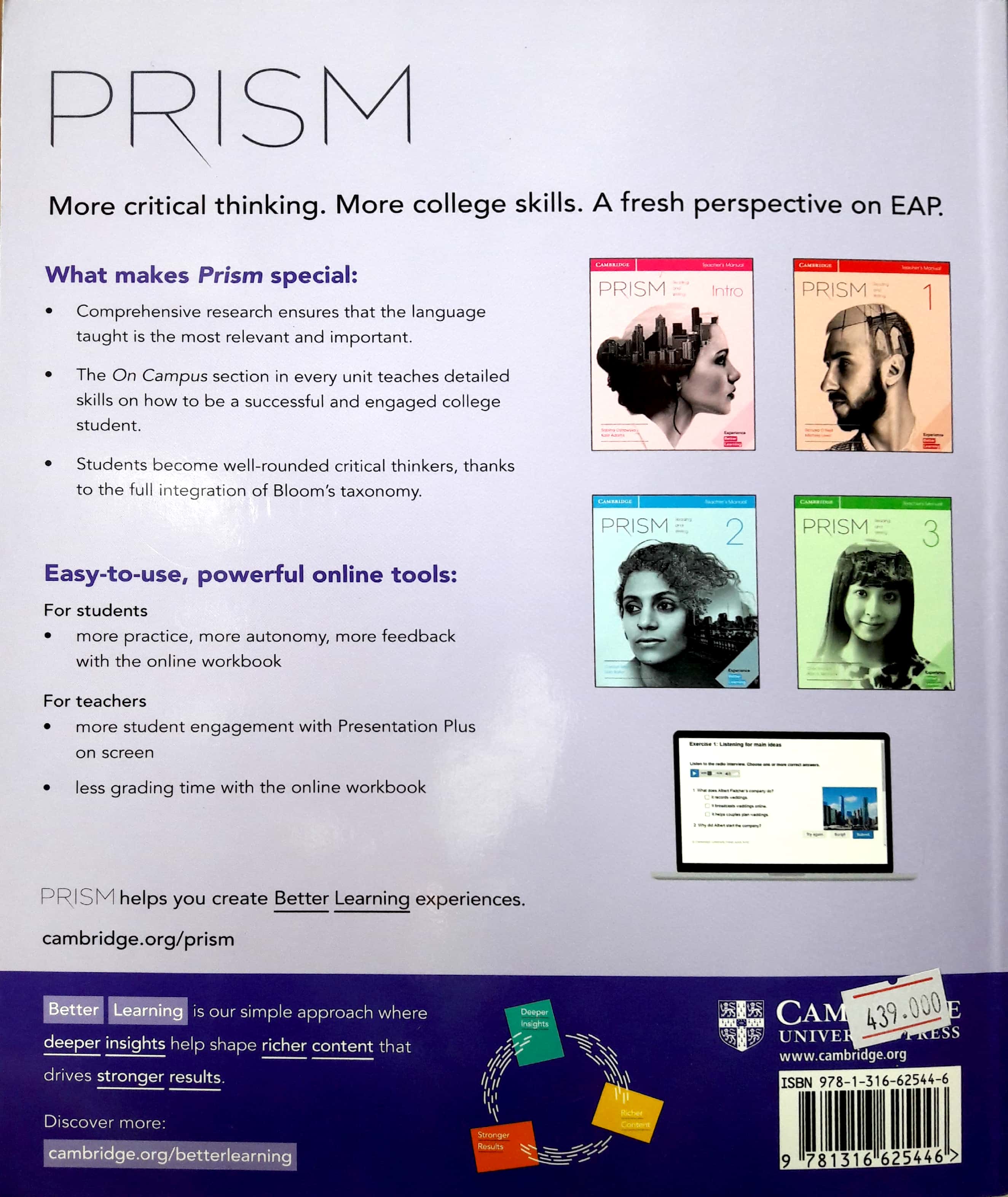 Prism Lvl 4 Reading&Writing Tchr's Manual - FAHASA.COM