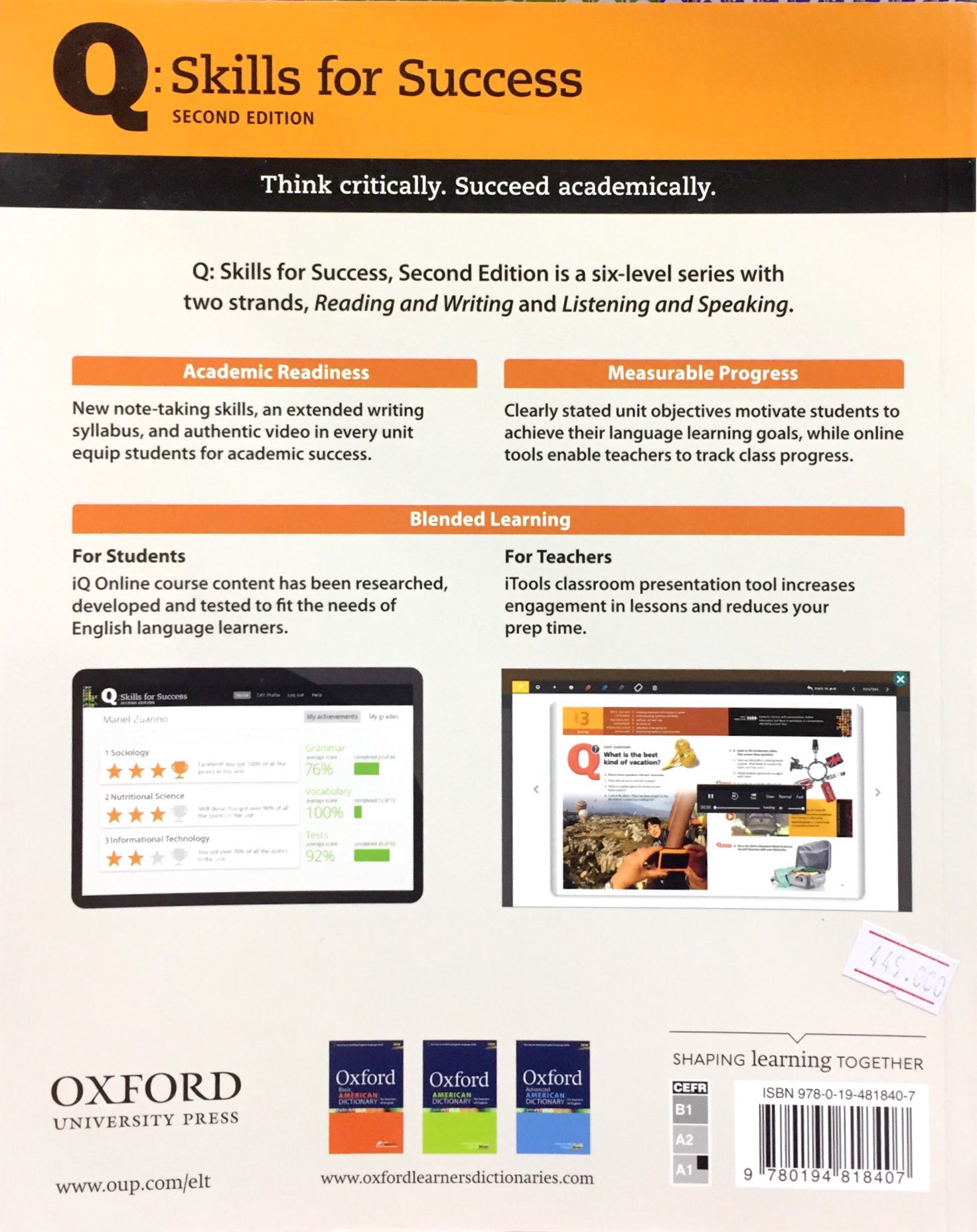 Q Skills for Success: Level 1: Listening & Speaking Student Book with ...