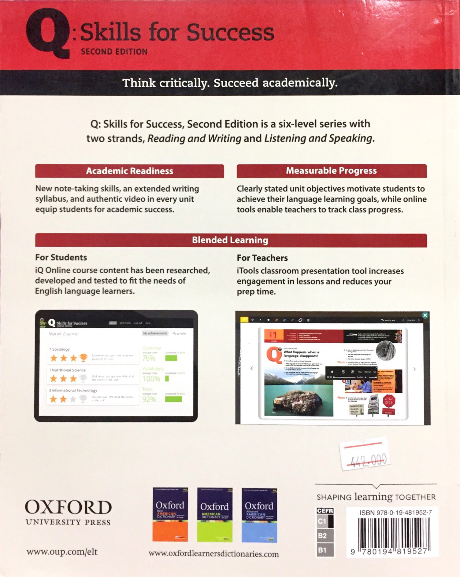 Q Skills for Success: Level 5: Listening & Speaking Student Book with ...