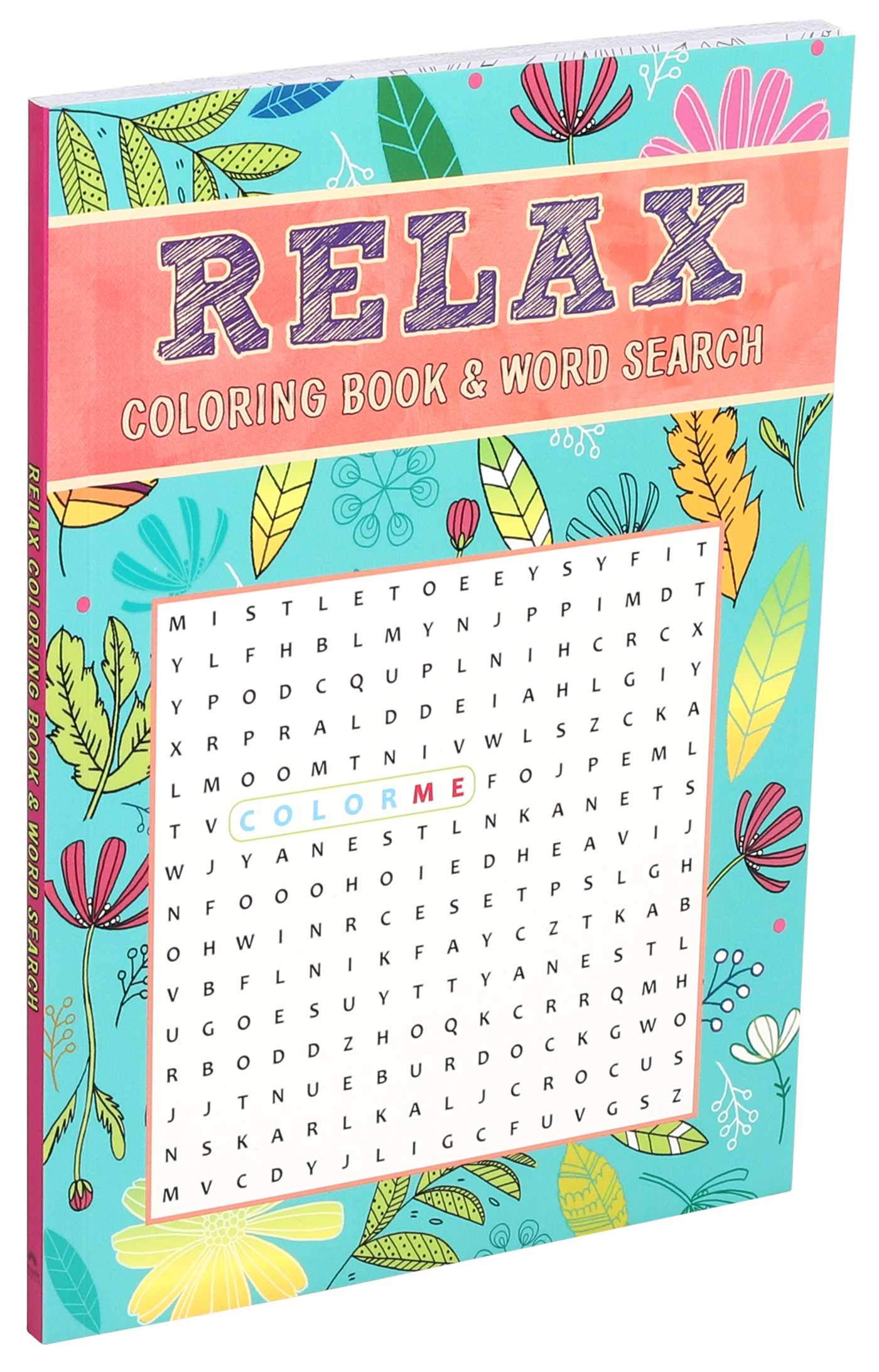 Relax Coloring Book & Word Search - FAHASA.COM