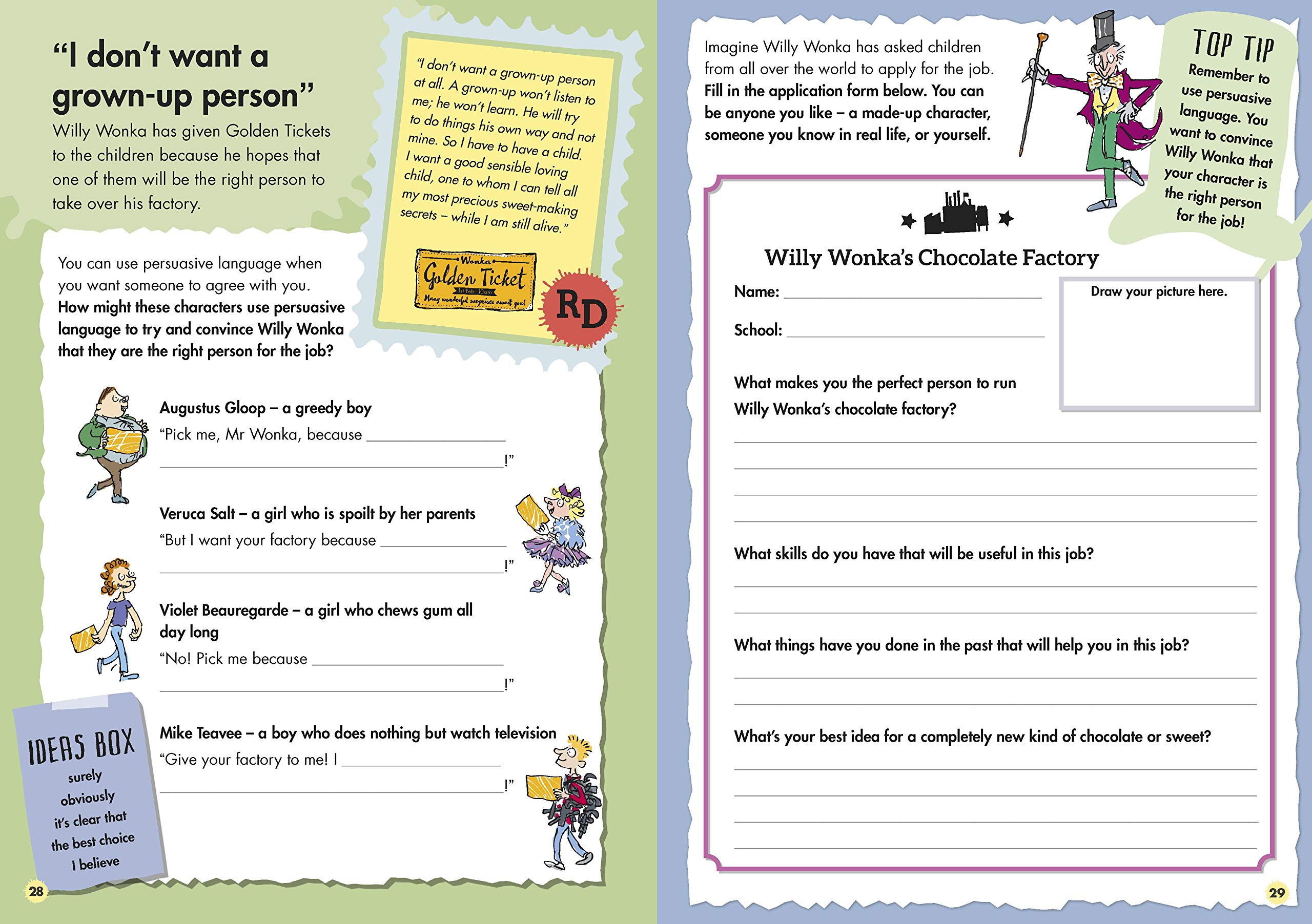 Roald Dahl's Creative Writing With Charlie And The Chocolate Factory ...