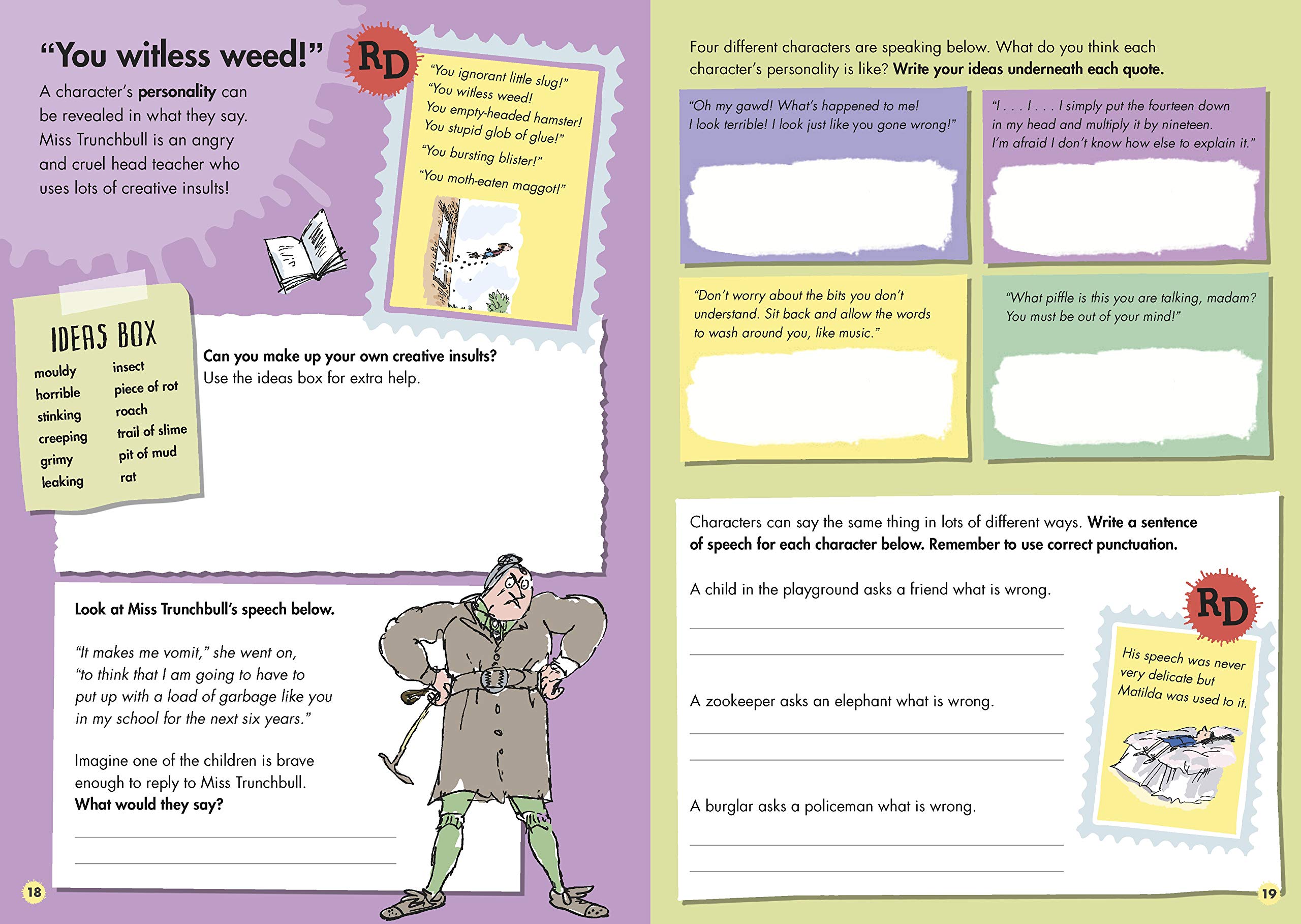 Roald Dahl's Creative Writing With Matilda: How To Write Spellbinding ...