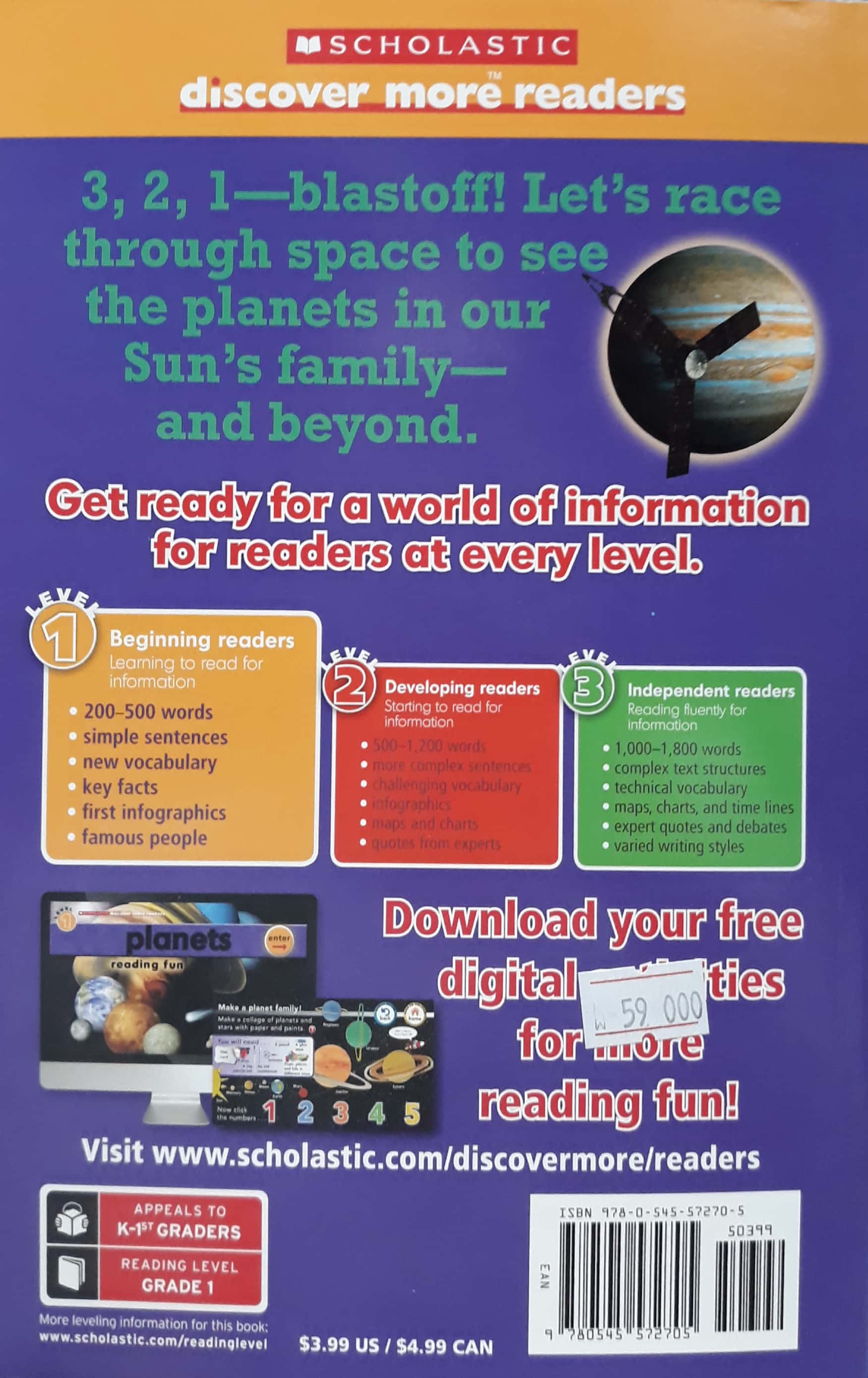 Scholastic Discover More Reading Level 1: Planets