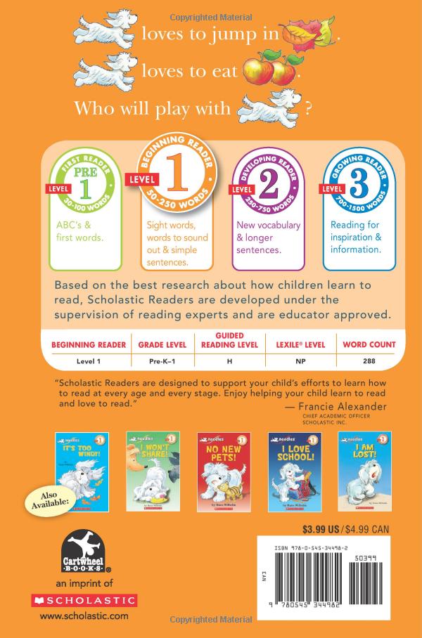 SCHOLASTIC READER LEVEL 1: A FRIEND FOR NOODLES