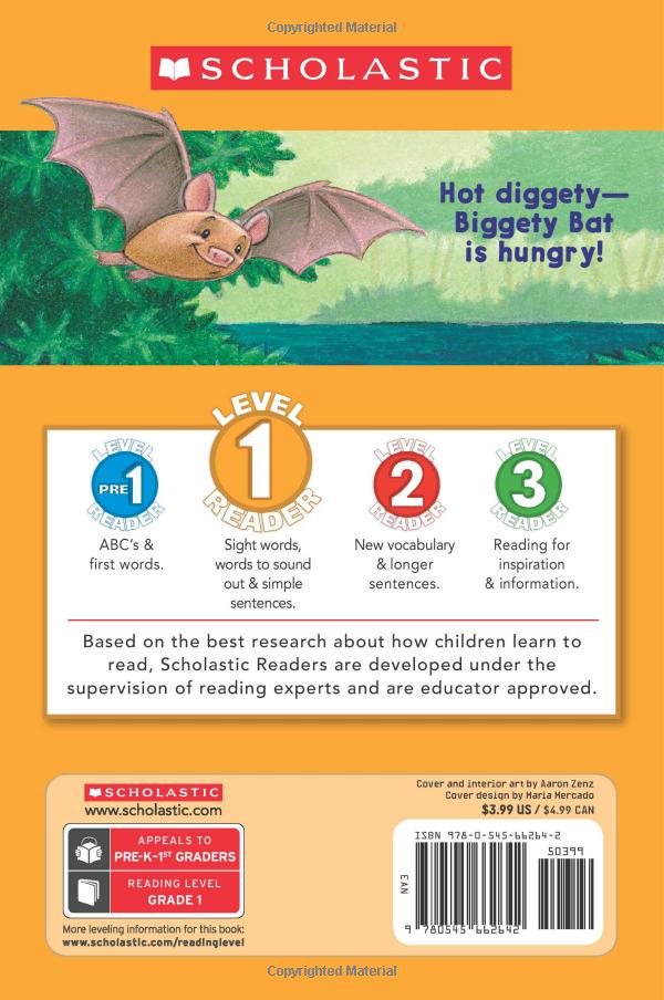 SCHOLASTIC READER LEVEL 1: BIGGETY BAT: CHOW DOWN, BIGGETY!