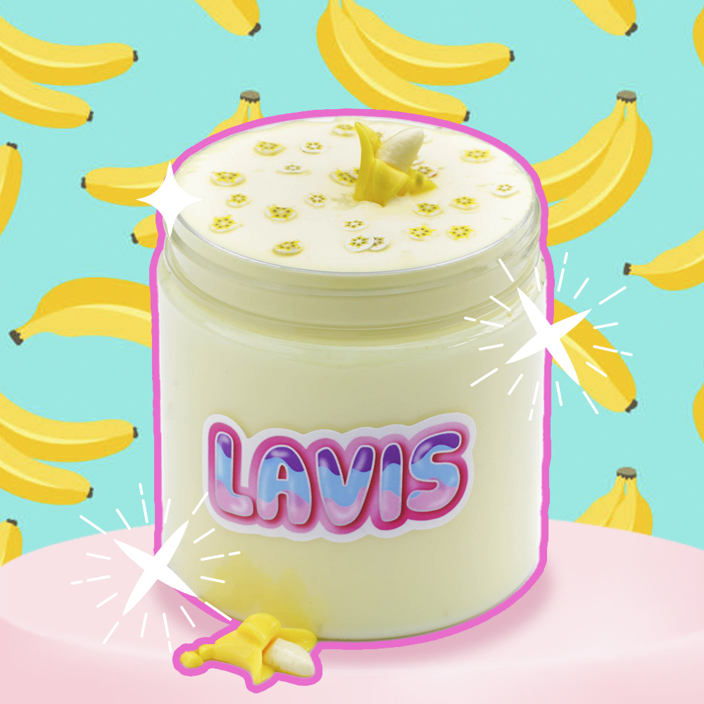 Đồ Chơi Slime Cơ Bản Lavis: Quả Chuối - 150 ml