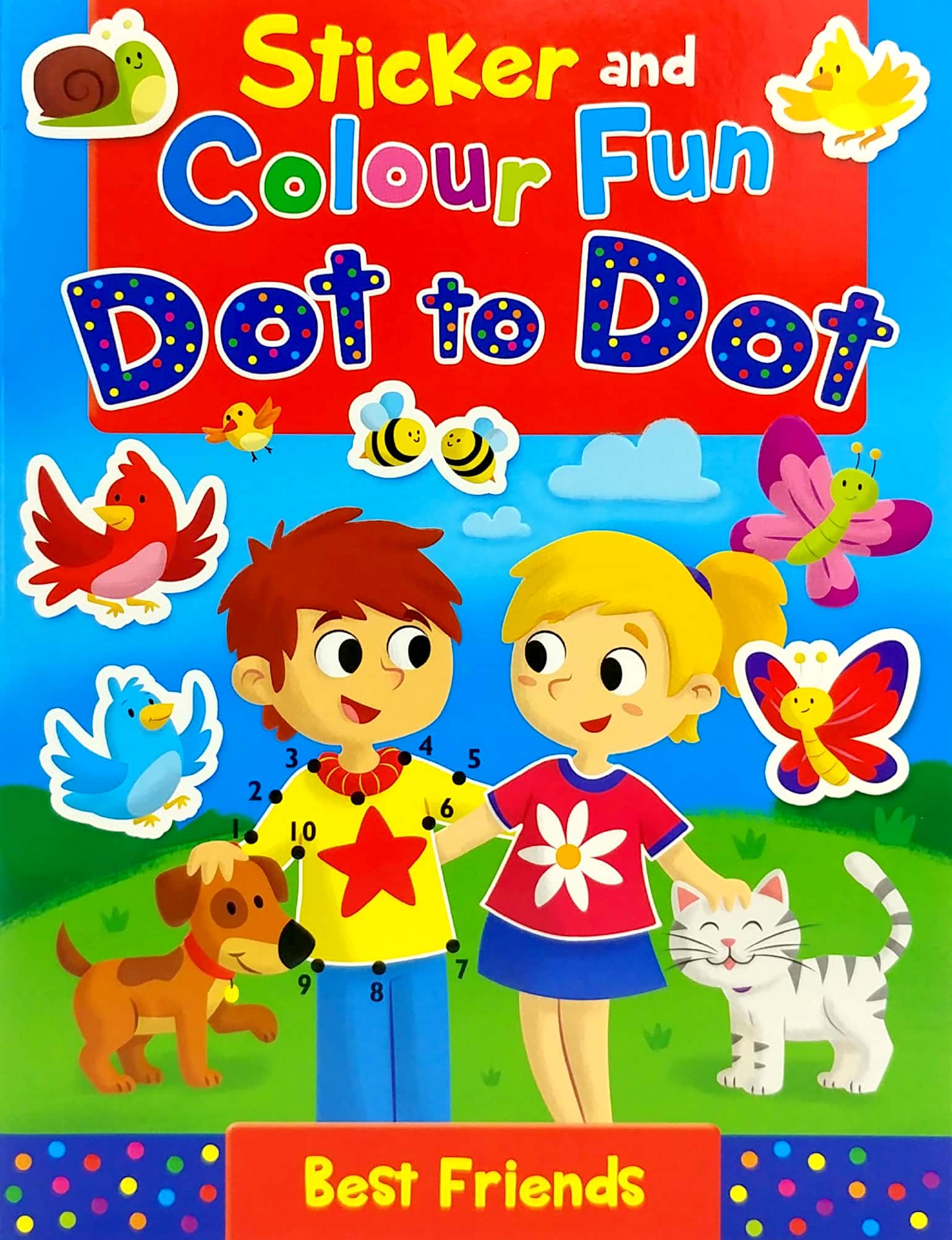 Sticker And Colour Fun Dot To Dot: Best Friends - FAHASA.COM