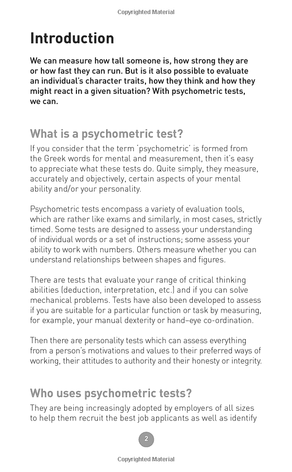 Successful Psychometric Testing in a Week: Teach Yourself : Using ...