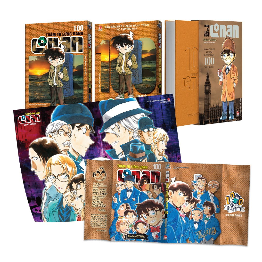 Truyện Tranh Combo Sách Thám Tử Lừng Danh Conan - Tập 100: Bìa Gập ...