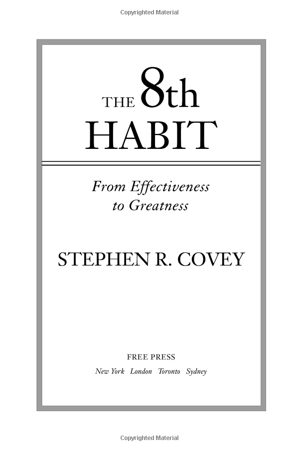 The 8th Habit - FAHASA.COM