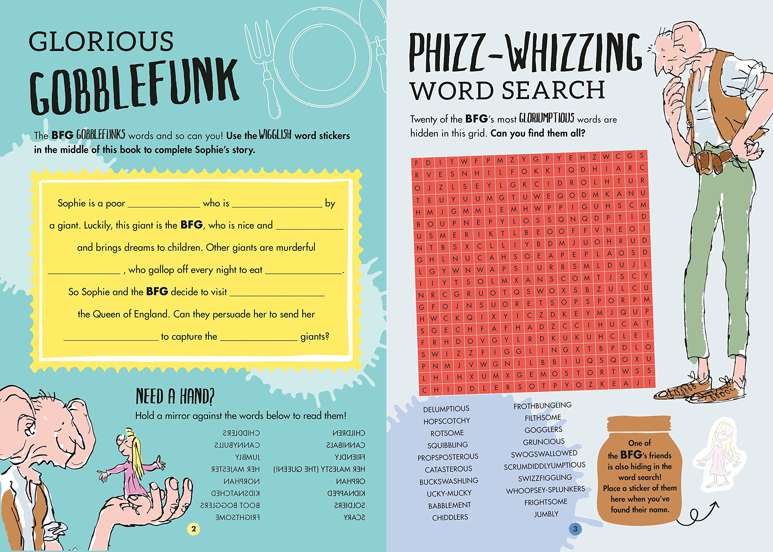 The BFG's Gloriumptious Sticker Activity Book - FAHASA.COM