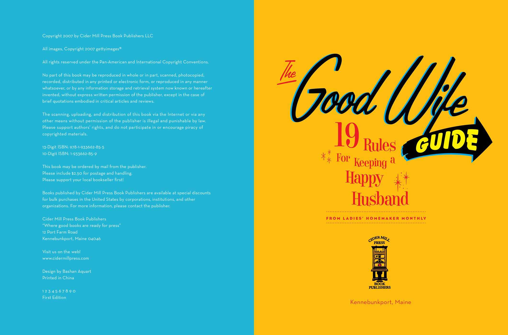 The Good Wife Guide: 19 Rules For Keeping A Happy Husband