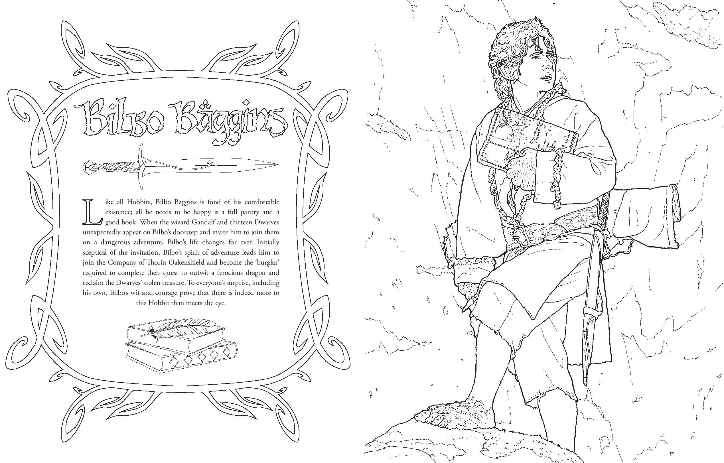 The Hobbit Movie Trilogy Colouring Book