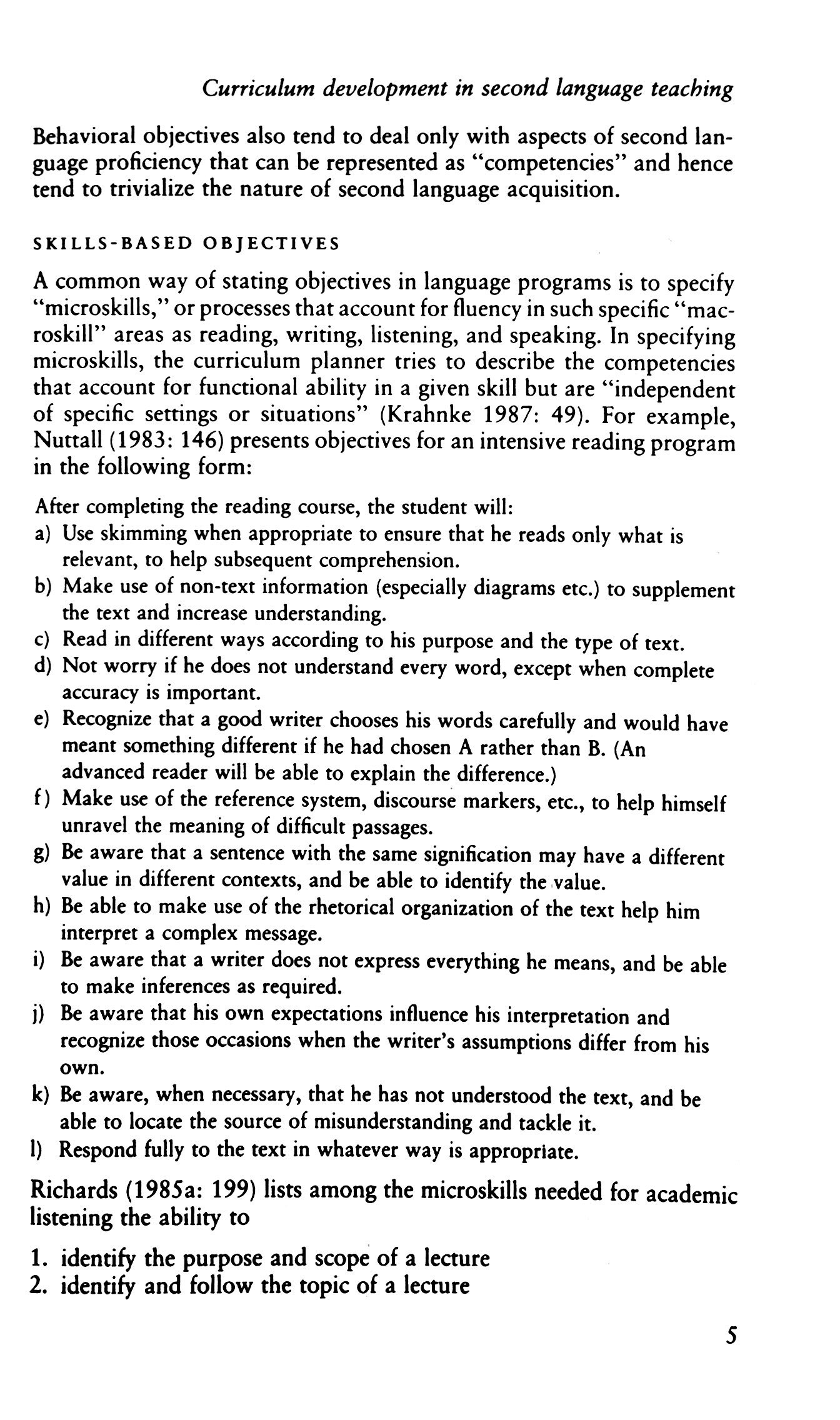 The Language Teaching Matrix