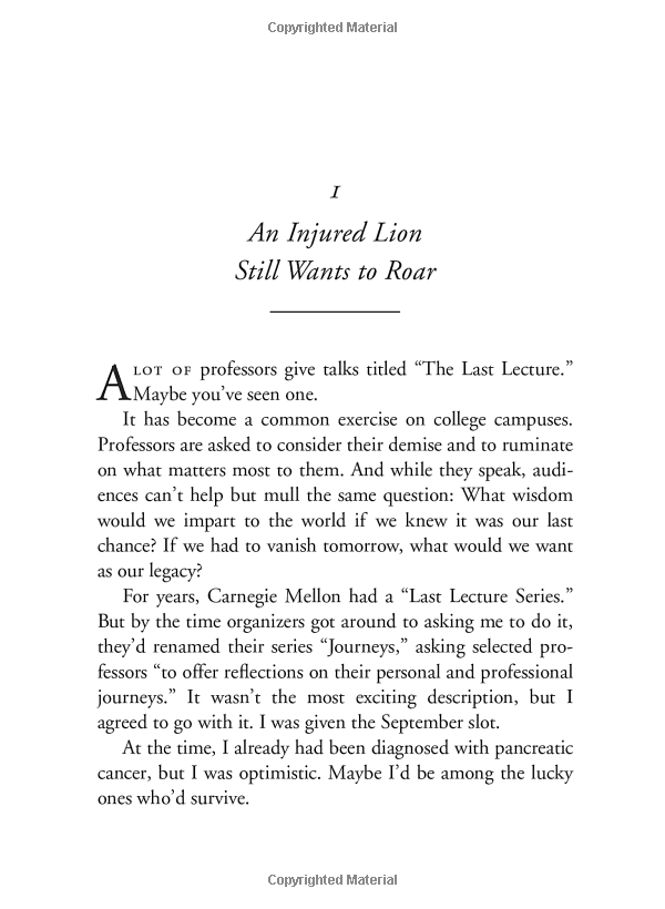 The Last Lecture - FAHASA.COM