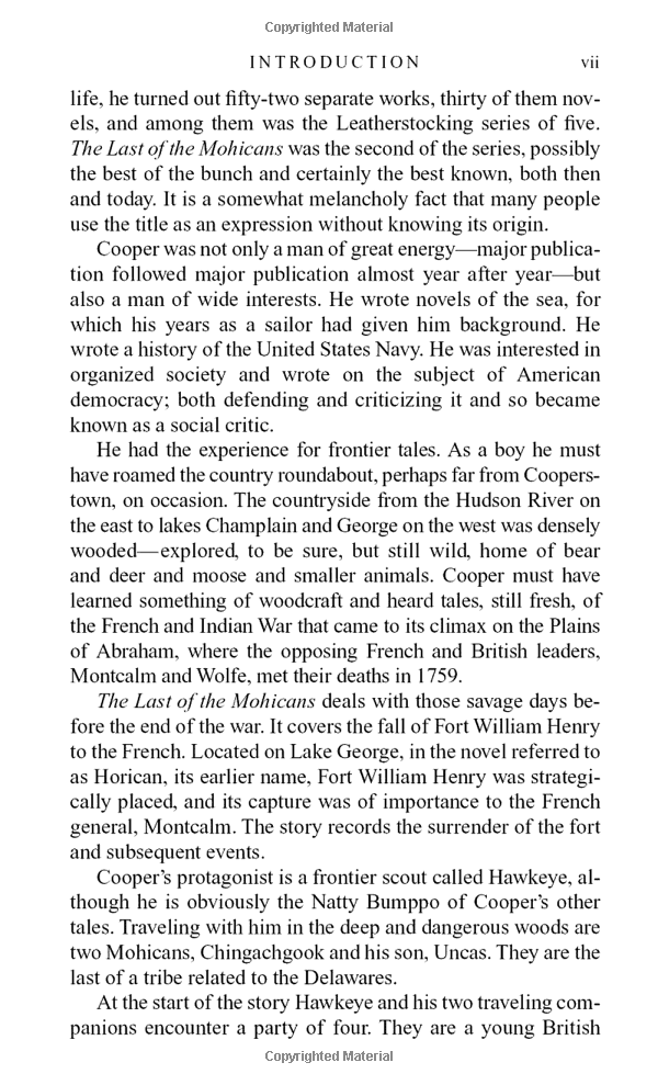 The Last of the Mohicans