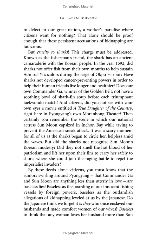 The Orphan Master's Son. Adam Johnson