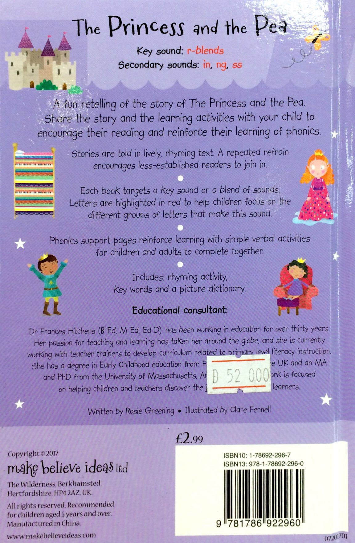 The Princess and the Pea (Reading with Phonics) Hardcover - FAHASA.COM