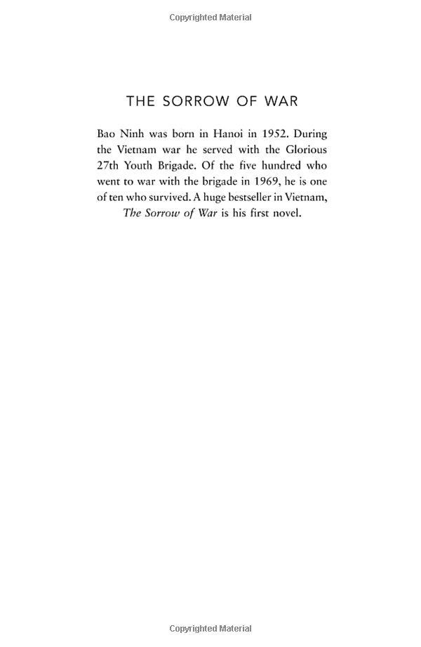 The Sorrow Of War - FAHASA.COM